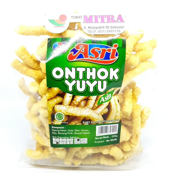 Jual ASRI ONTHOK YUYU 200gr | KUE KERING UNTHUK PERTOLO AKAR KELAPA ...