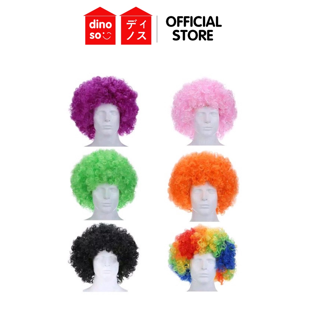 Jual Rambut Palsu Badut Keribo Wig Badut Wig Kribo keriting Wig Cosplay ...