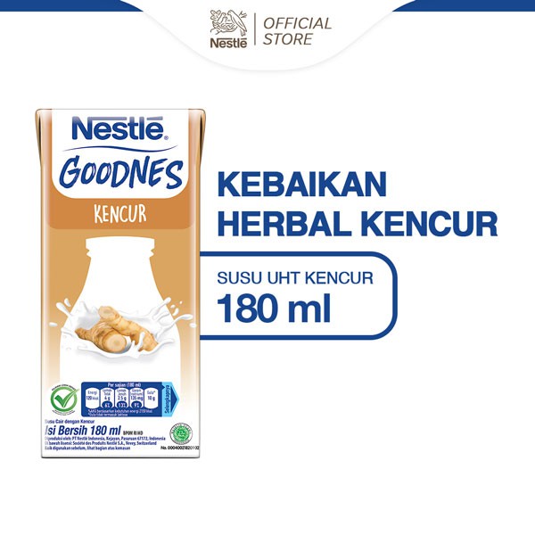Jual Nestle GOODNES Susu UHT Kencur 180ml | Shopee Indonesia
