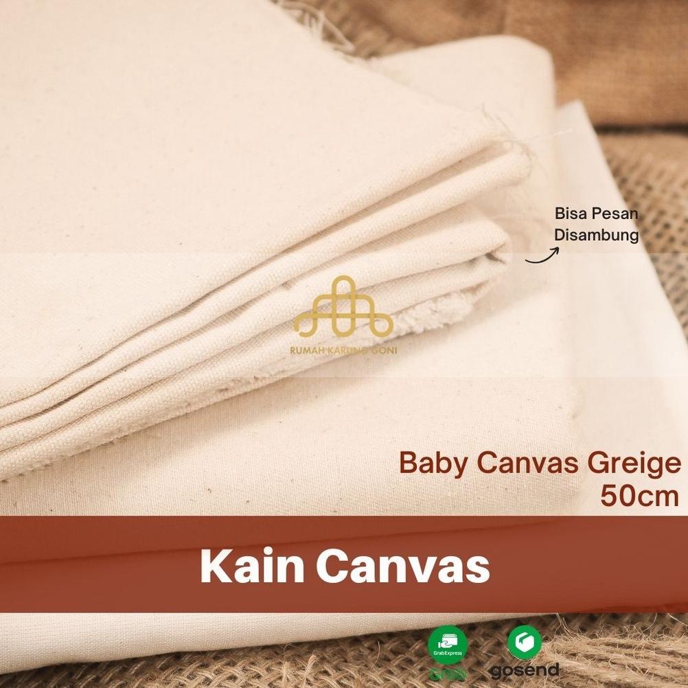 Jual Kain Kanvas Twill Marsoto 50 Cm X 160 Cm - Baby Canvas Grey ...