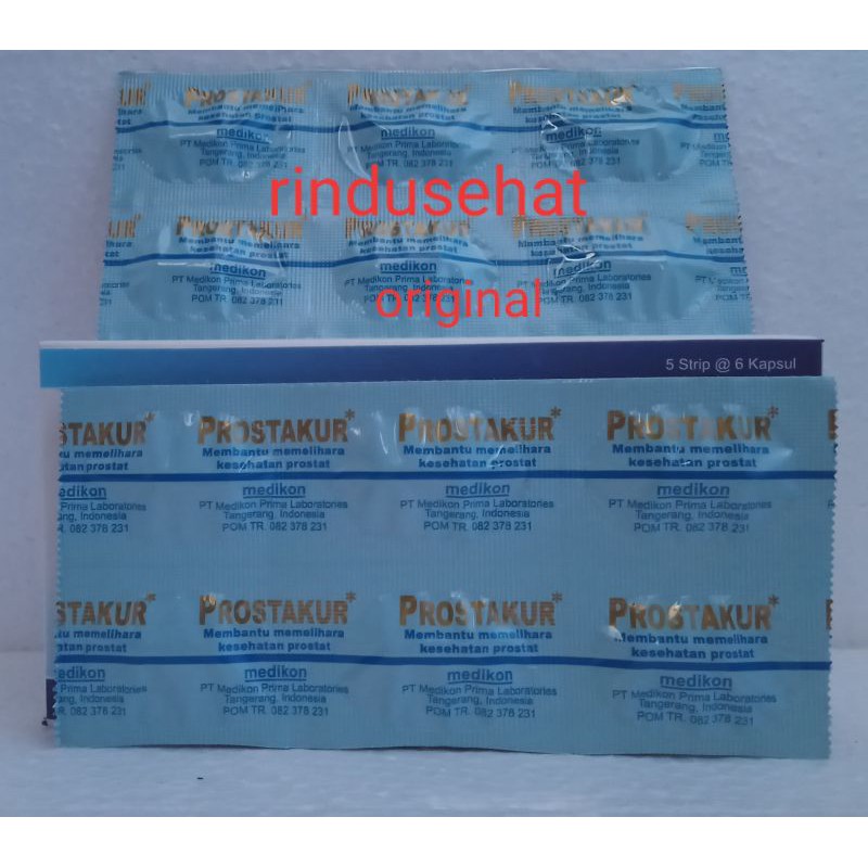 Jual PROSTAKUR 1 Strip isi 6 Capsule Obat Prostat | Shopee Indonesia