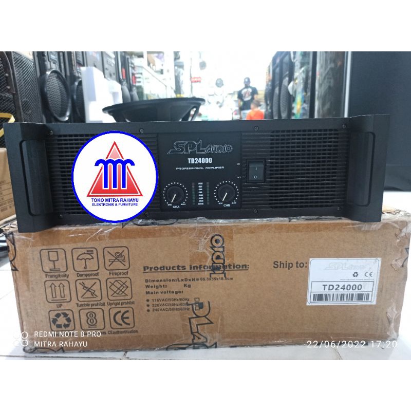 Jual SPL Audio Power Amplifier TD24000 TD 24000 | Shopee Indonesia