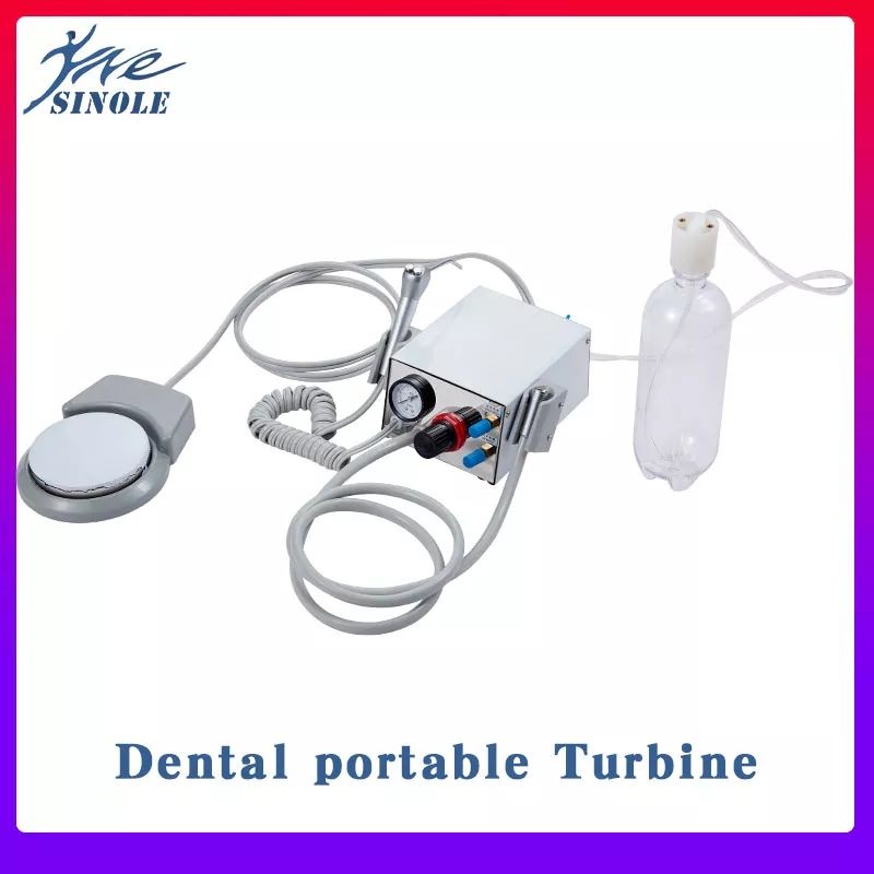 Jual dental portable turbin bur dan 3 way syringe and handpiece 4 hole ...