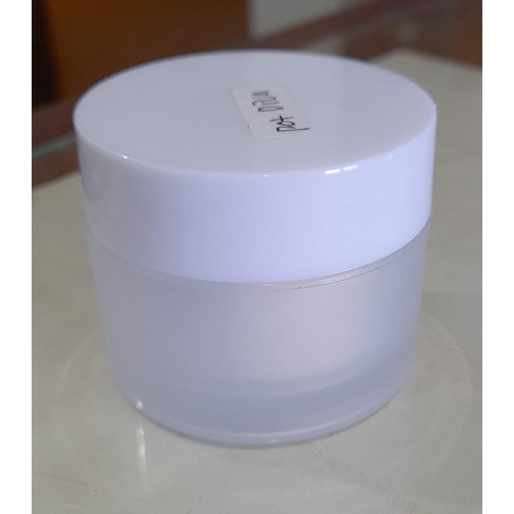 Jual Pot Diva Cream 10 gr Frosted Tutup Putih Opek/Wadah / Kemasan Diva ...