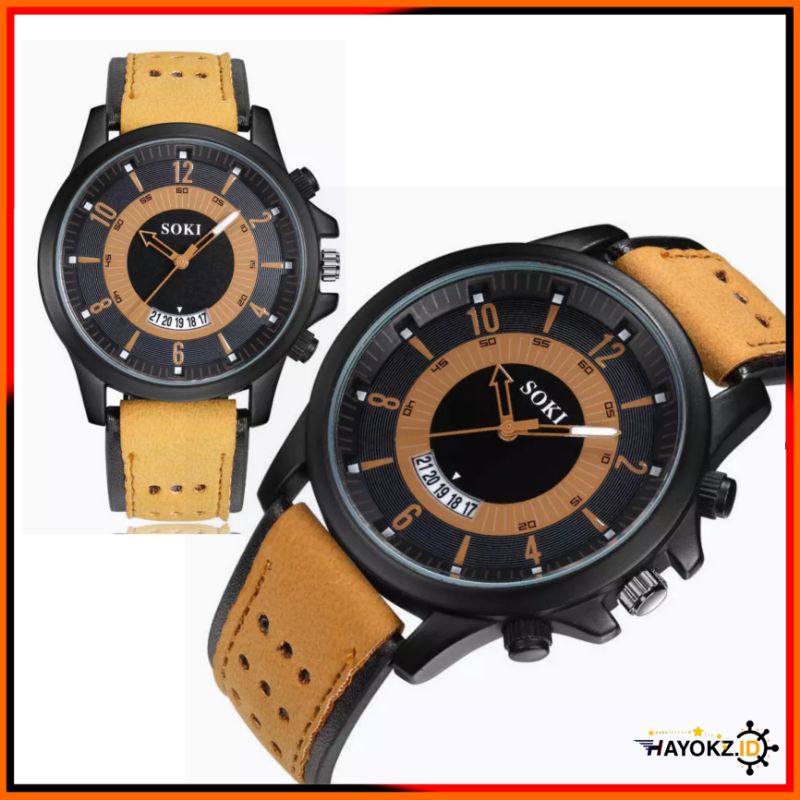 Jual Jam Tangan Pria Tanggal Aktif Jam Tangan Pria Tang Strap Kulit ...