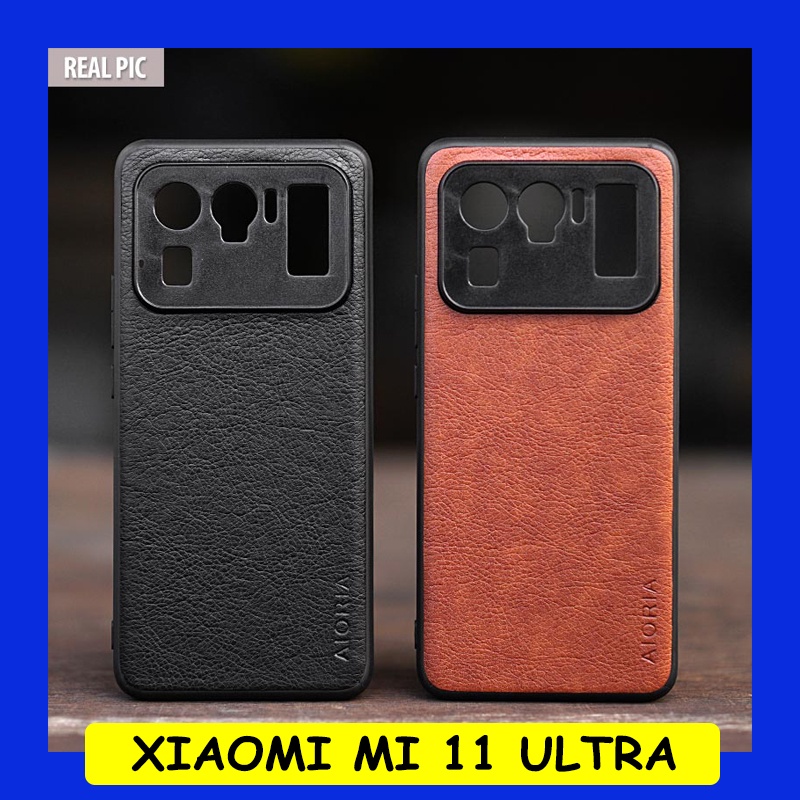 Jual Xiaomi Mi 11 Ultra - Leather Texture Hybrid Soft Case Cover Casing ...