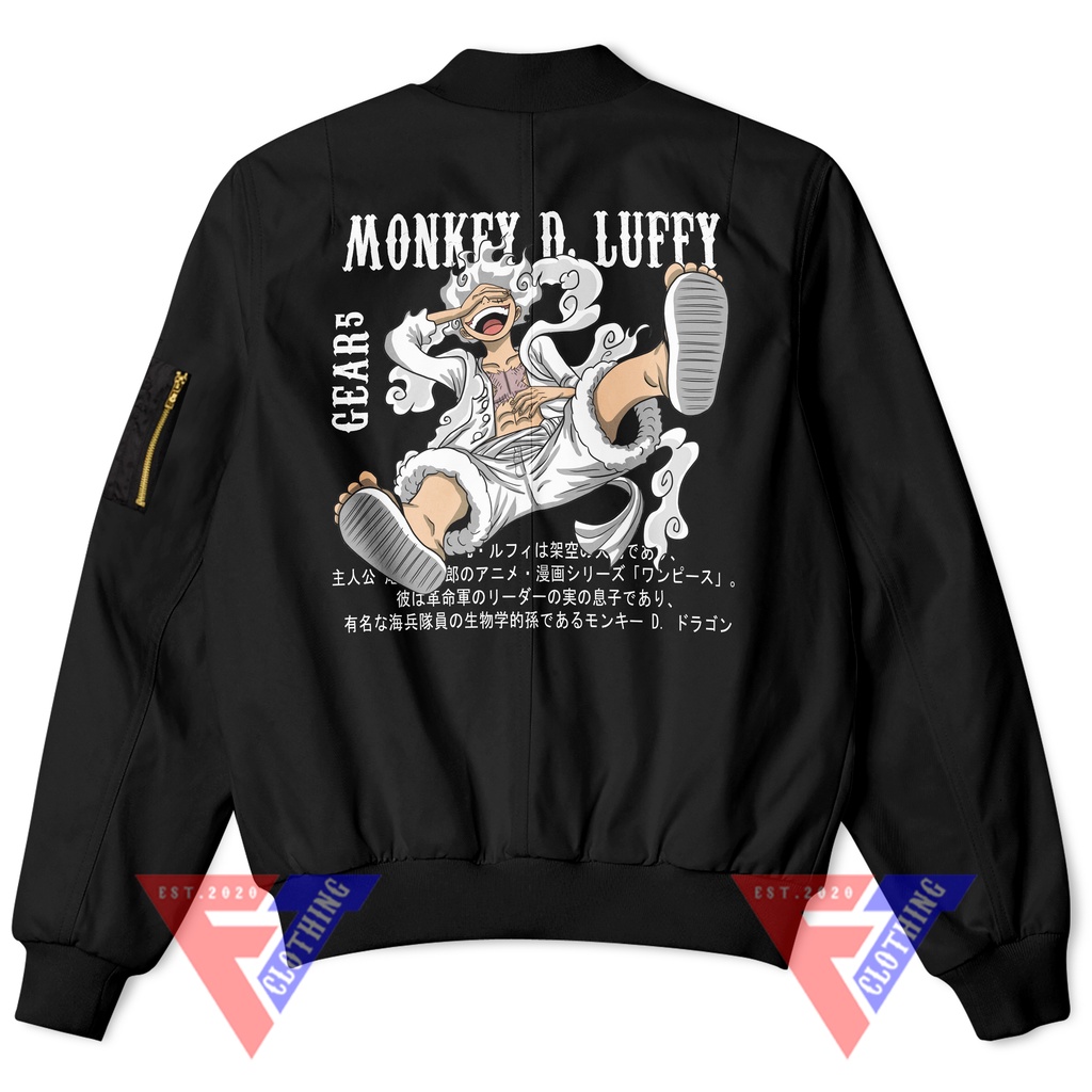 Jual Jaket Bomber Anime One Piece Luffy Gear 5 Hito Hito Nomi Model ...