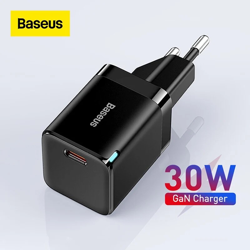 Jual Baseus Original Adaptor Charger Gan3 30W 1C Type C Super Fast ...