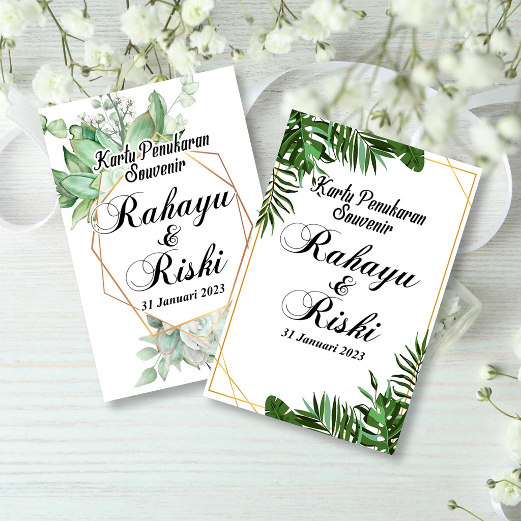 Jual KARTU SOUVENIR / KARTU UCAPAN TERIMAKASIH/PENGAMBILAN SOVENIR ...