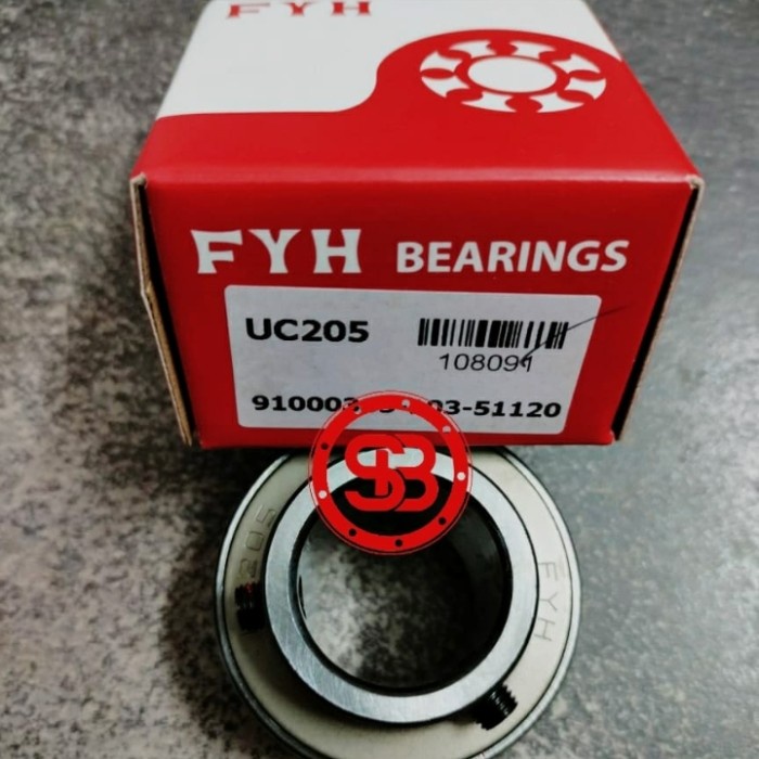 Jual Insert Bearing UC 205 ( as 25mm) UC205 FYH JAPAN | Shopee Indonesia