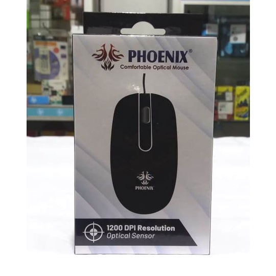 Jual PHOENIX MOUSE OPTICAL USB BLACK PH 802D | Shopee Indonesia