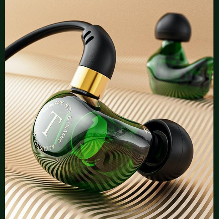 Jual Earphone | Tm01 Acoustic Dynamic Hifi Bass Headset Monitor ...