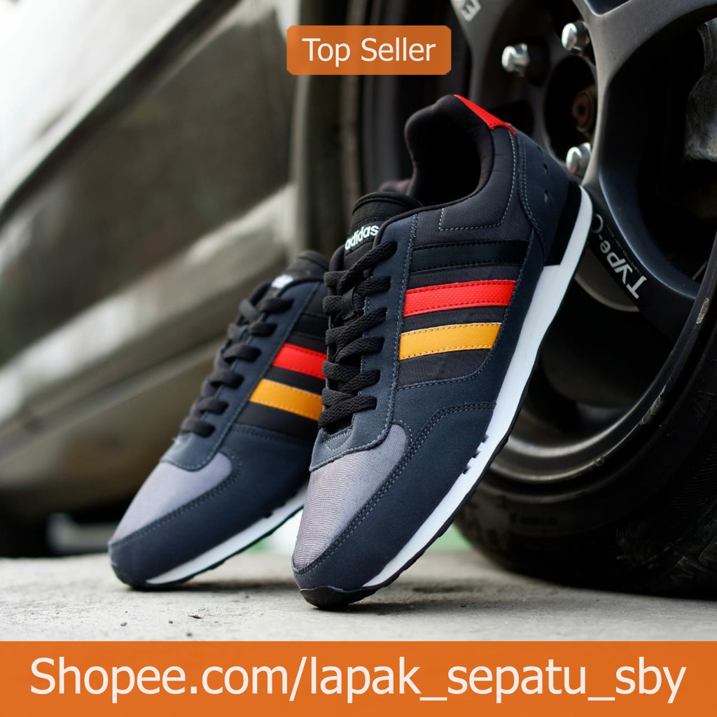Jual Sepatu Adidas Neo City Racer Black List Germany Original | Shopee ...