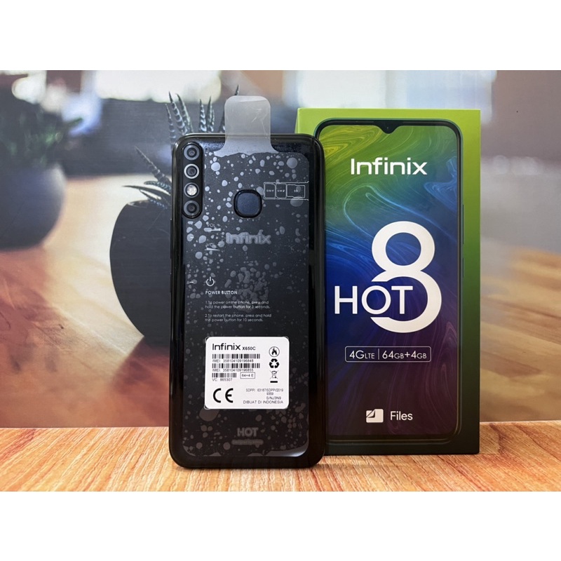 Jual INFINIX HOT 8 2/32 4/64 Second Fullset | Shopee Indonesia