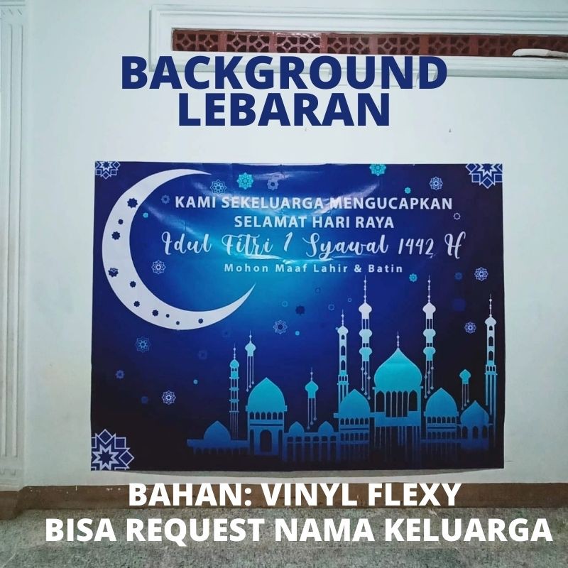 Jual CUSTOM DEKORASI HIASAN LEBARAN/ IDUL FITRI/ BANNER BACKDROP ATAU ...