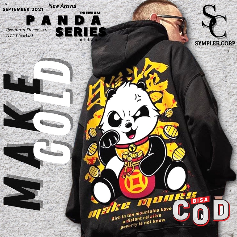 Jual JAKET SWEATER HOODIE PANDA HITAM PRIA TERBARU 2022 JAKET SUNMORI ...