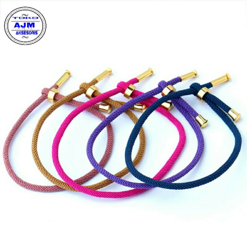 Jual Gelang Tali Serut Pandora Untuk Liontin Charm Atau Emas Hongkong ...