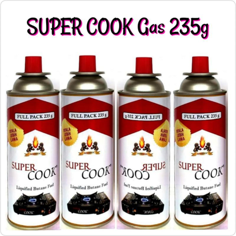 Jual Super Cook Supercook Gas Kaleng Kompor Portable | Shopee Indonesia