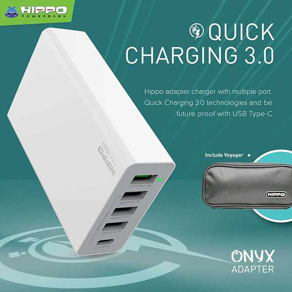 Jual Hippo Charjer Onyx 4 Slot USB + 1 PD | Shopee Indonesia