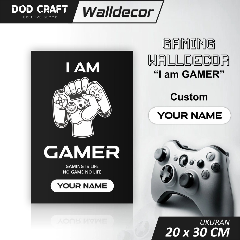 Jual Gaming Walldecor Poster Hiasan Dinding Dekorasi Kamar Pajangan ...