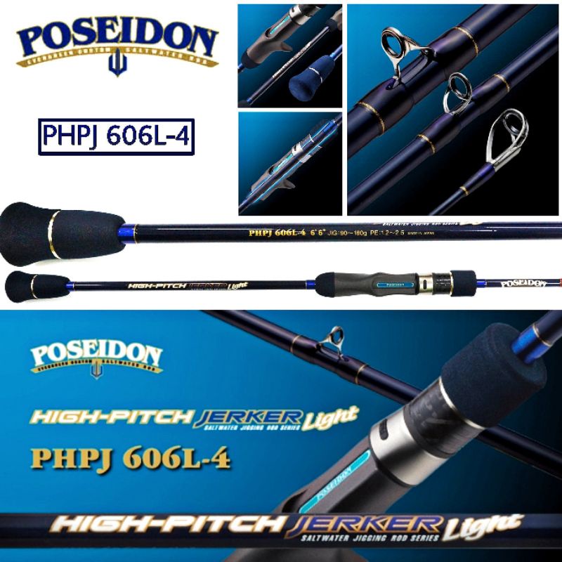 Jual Rod Jigging Overhead Poseidon PHPJ 606L-4 . Evergreen High-Pitch ...
