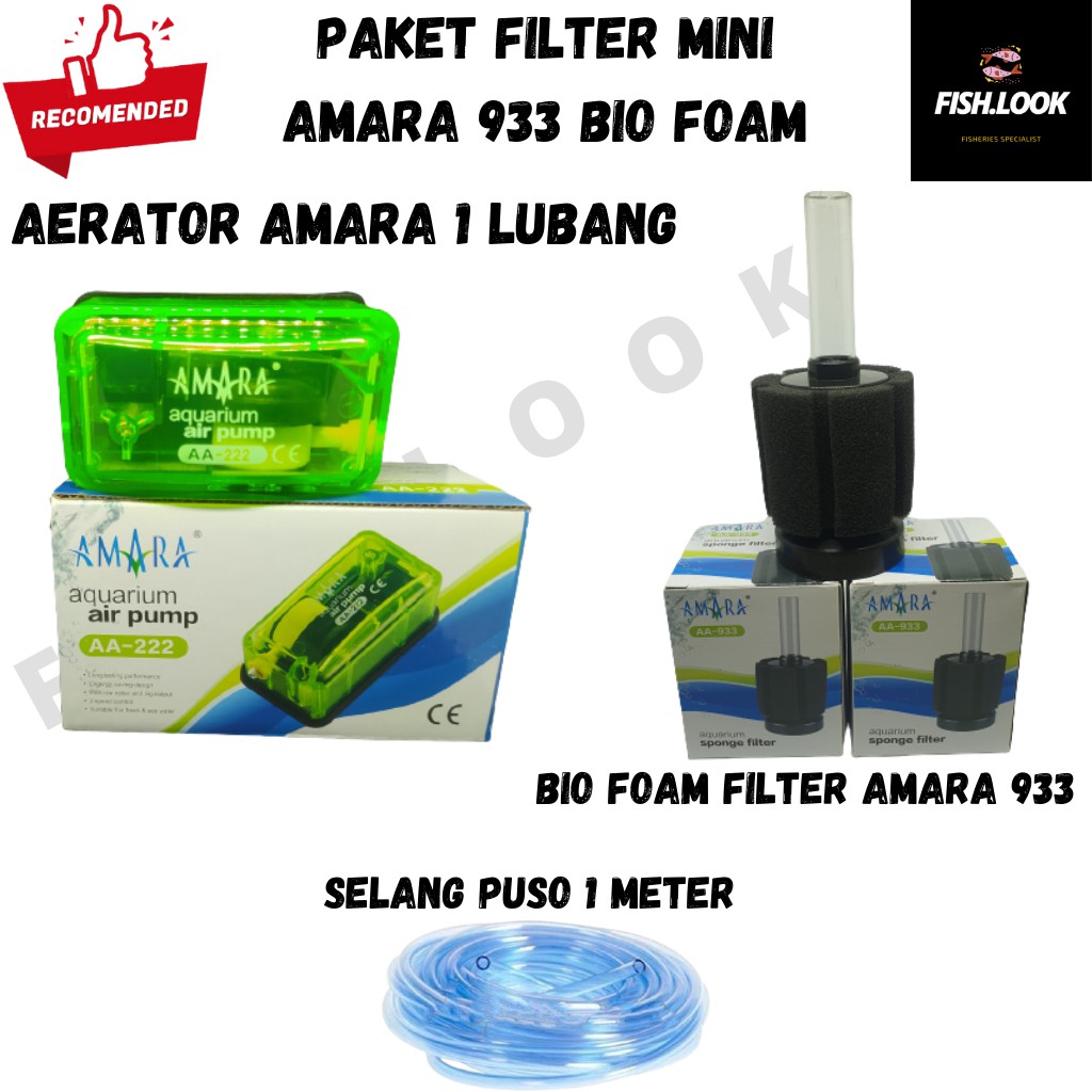 Jual paket filter Amara AA833 / AA833 - Aerator Amara 1 Lubang aquarium ...