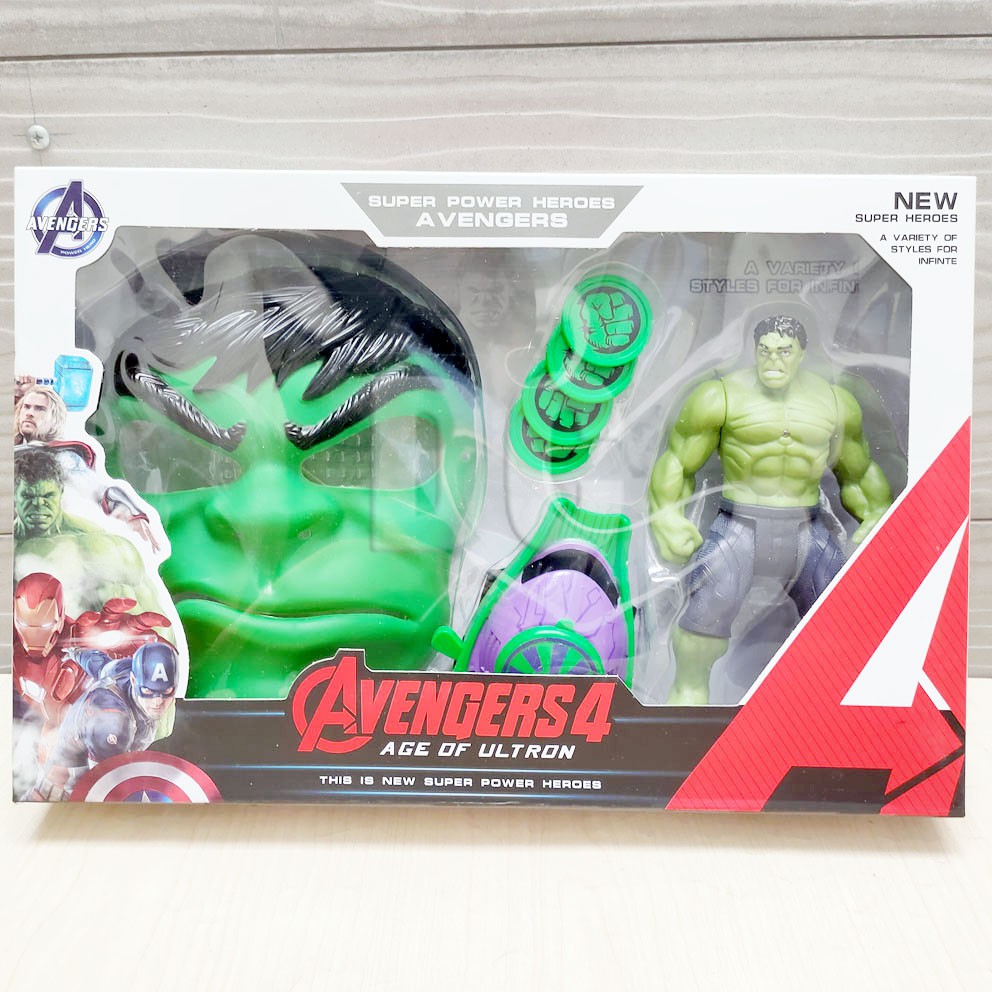 Jual TGA Avengers 4 Age of Ultron Set Captain America Hulk Iron Man ...