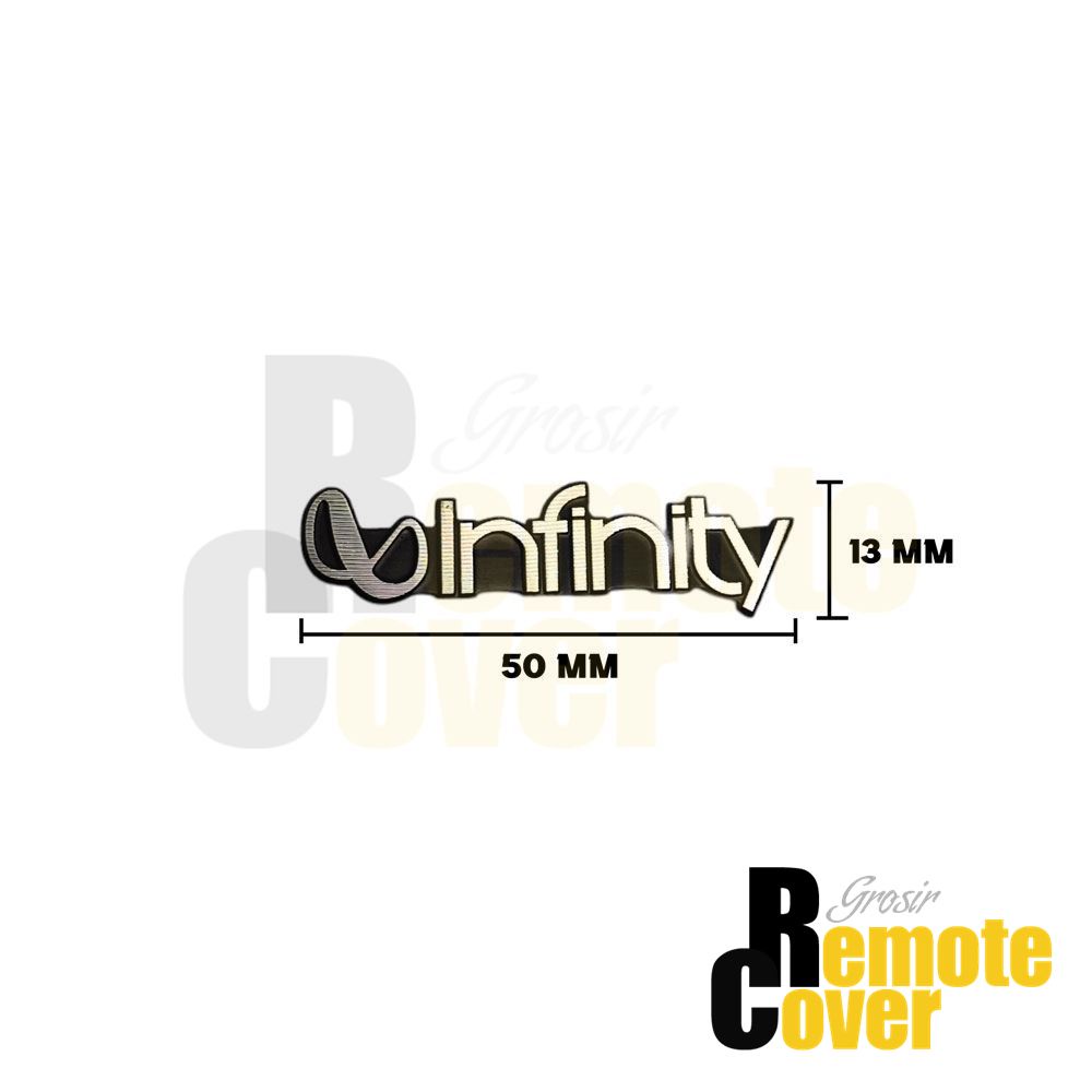 Jual Emblem Aluminium Sticker Decals 3D Logo Infinity Audio Speaker ...