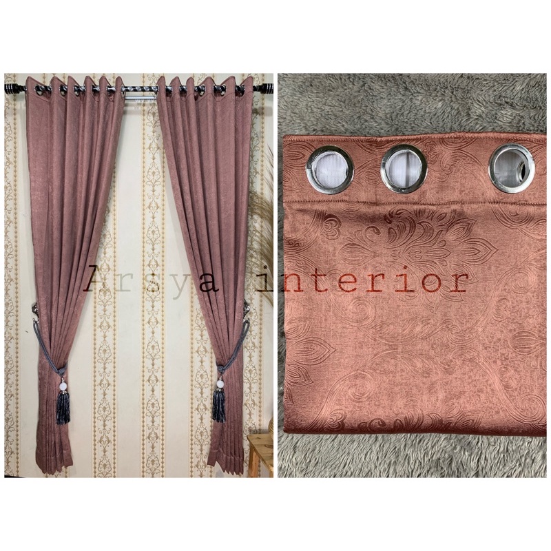 Jual Gorden Blackout Premium Embos Dof And Bludru Tebal Promo Harga Murah Shopee Indonesia