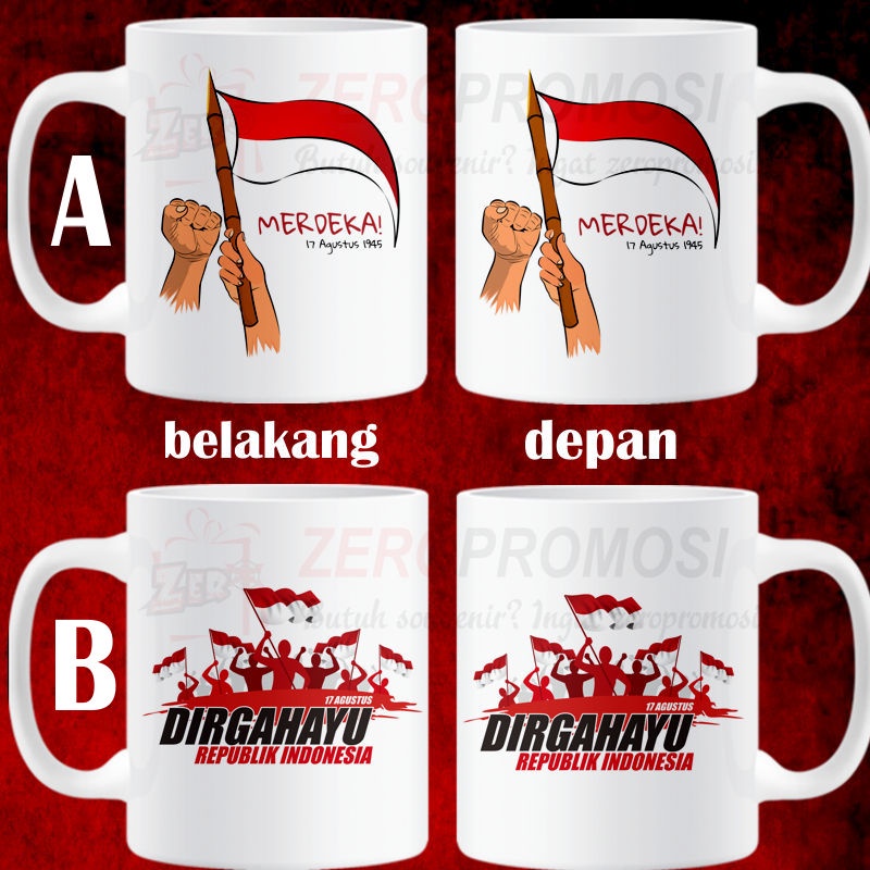 Jual Mug 17 Agustus / Mug Merah Putih / Mug Merdeka / Mug HUT RI ...