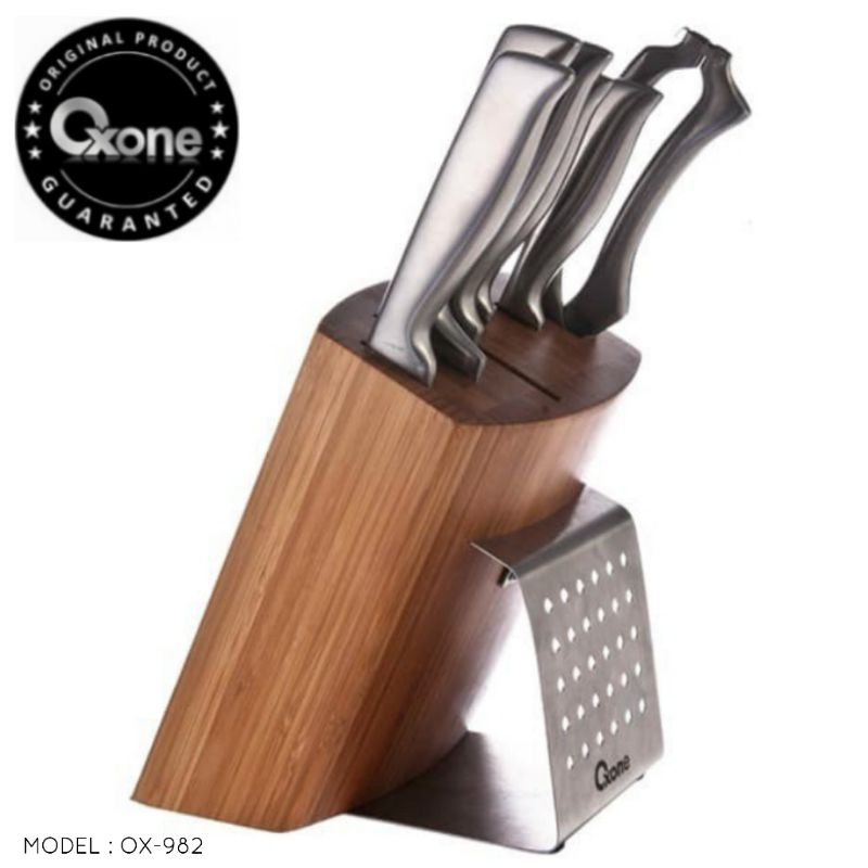 Jual MASTER KNIFE BAMBOO BLOCK SET [OX-982] | Shopee Indonesia