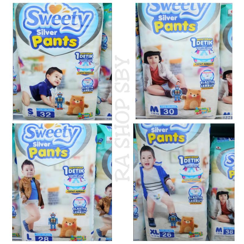 Jual Sweety Silver Pants S36/M28/L26/XL24/XXL22 | Shopee Indonesia