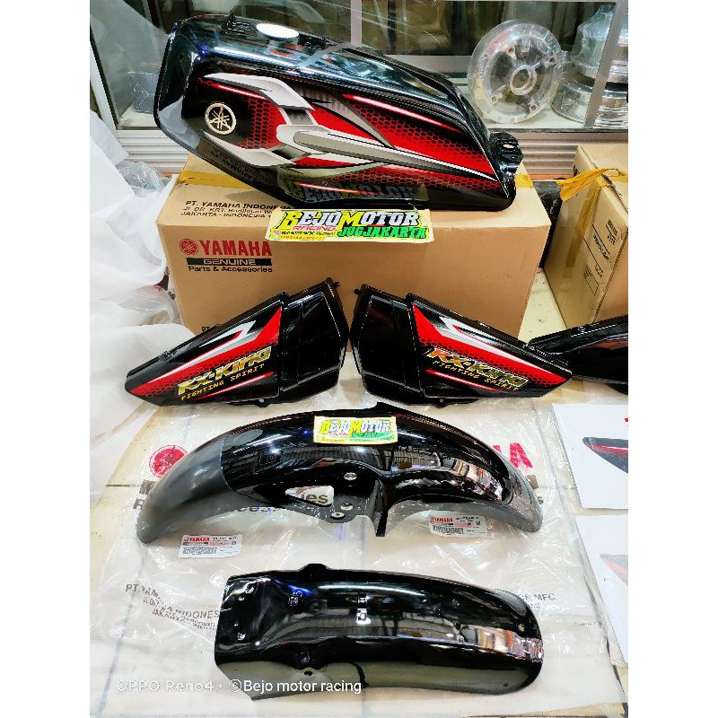 Jual TANGKI BODY SET RX KING 2007 HITAM ORIGINAL FINISHING CLEAR ...