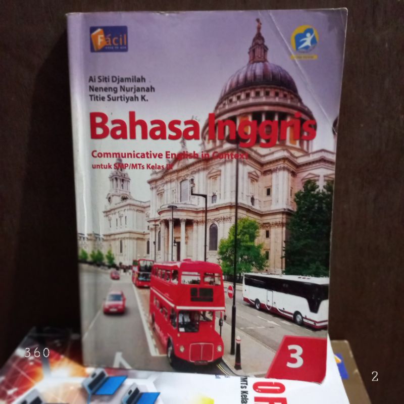 Jual BUKU BEKAS BAHASA INGGRIS SMP KELAS 3 FACIL | Shopee Indonesia