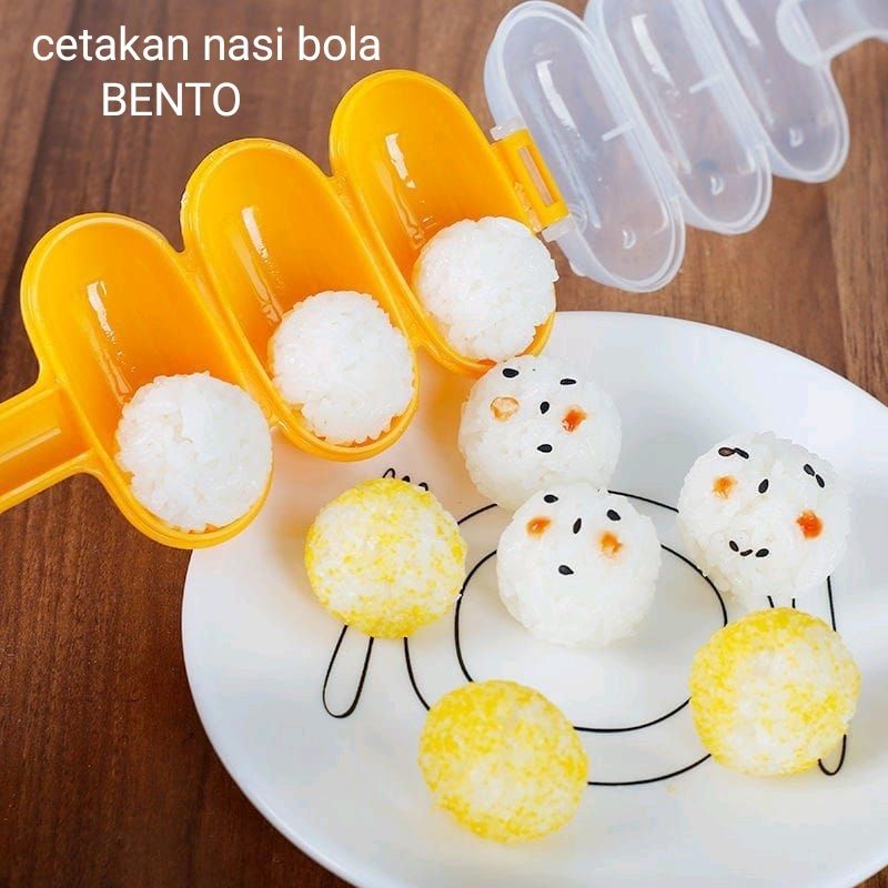 Jual Alat Pembuat Bola Nasi Rice Ball Shaker Cetakan Nasi Bento Cetakan ...