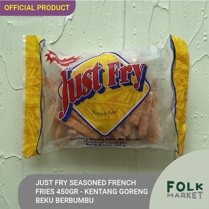 Jual JUST FRY Seasoned French Fries 450gr - Kentang Goreng Beku ...