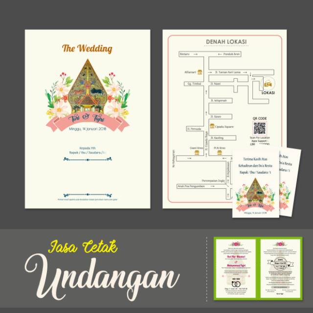 Jual Undangan Pernikahan Model Custom Wayang Jawa Sekitar Ciledug ...