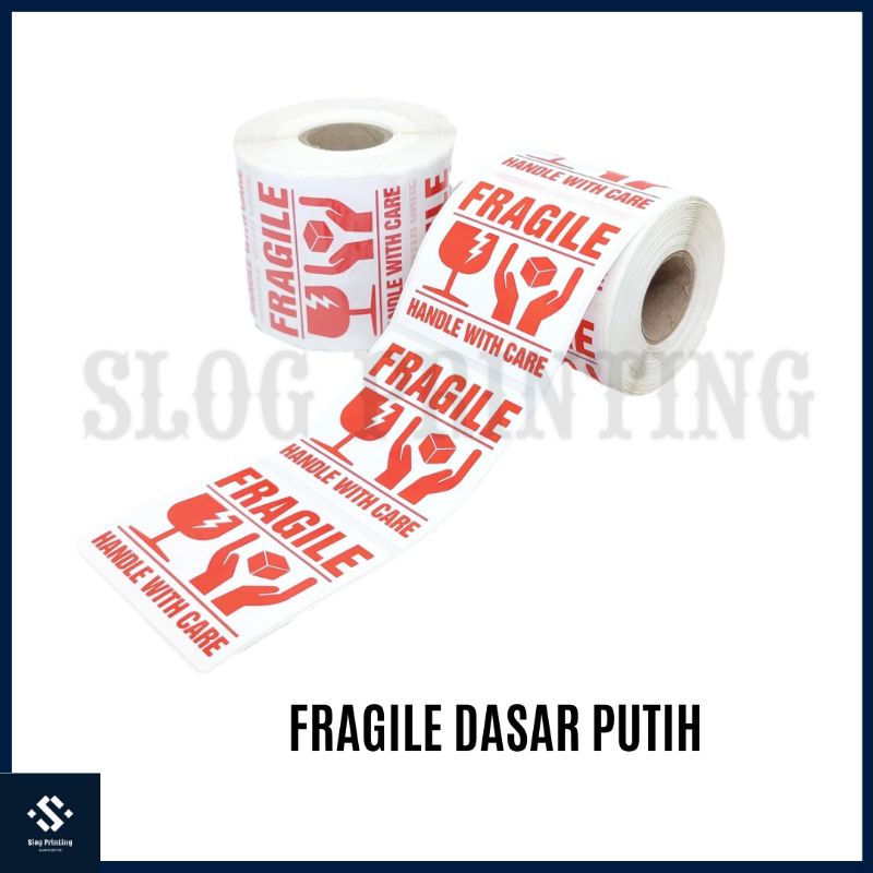 Jual Sticker Label Fragile Handle with Care Stiker Awas Pecah Hati-hati ...