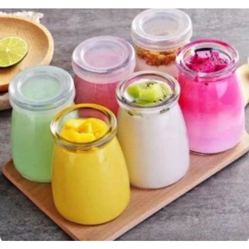Jual TOPLES KACA MINI set isi 6 PDJ-100 Botol kaca tempat puding botol ...