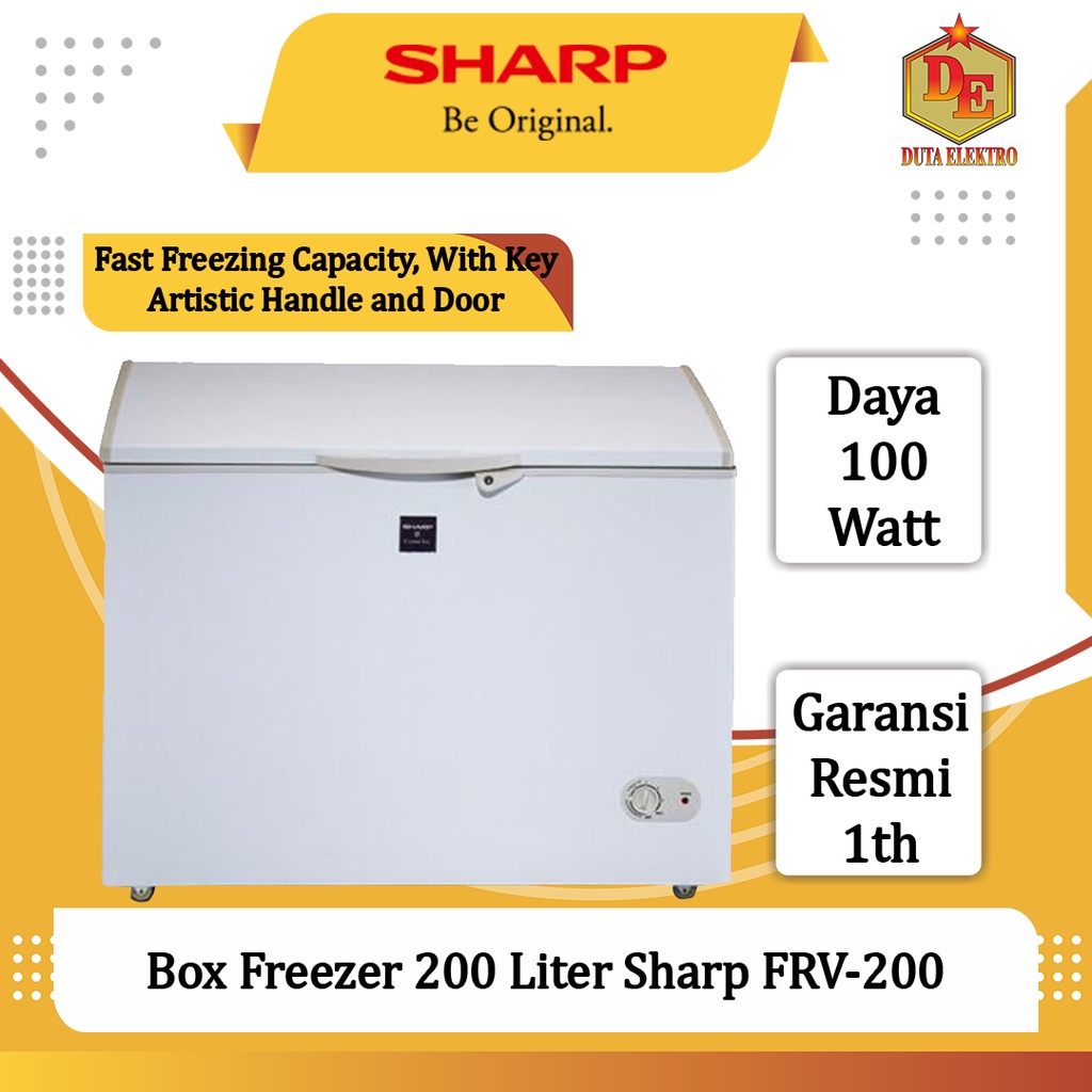Jual Box Freezer Sharp FRV 200 Chest Freezer 200 Liter | Shopee Indonesia