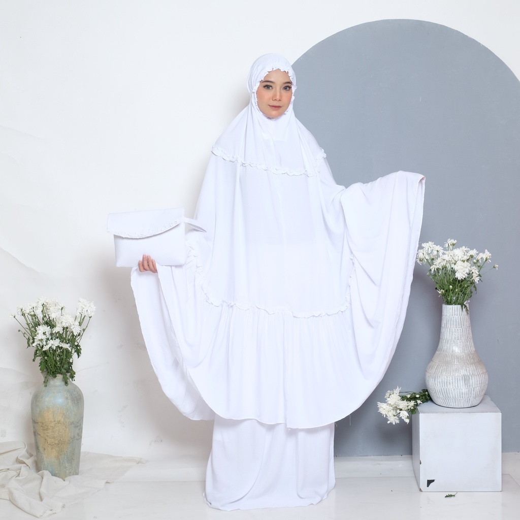 Jual Mukena Dewasa Rayon Polos Super Jumbo / Mukenah dewasaExtra Jumbo ...