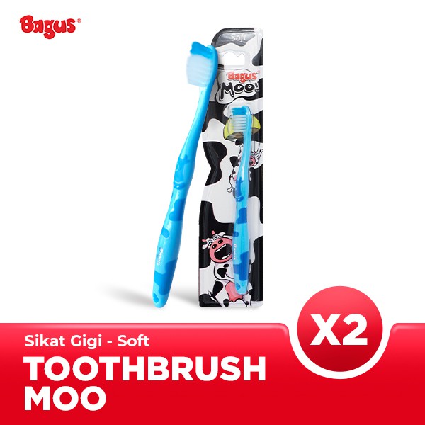 Jual [Twin Pack] Bagus Sikat Gigi Anak Toothbrush Moo (S) | Shopee ...