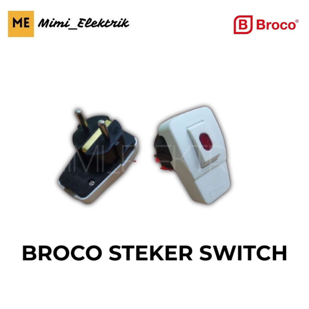 Jual Broco Steker Switch (10A 250V) | Shopee Indonesia