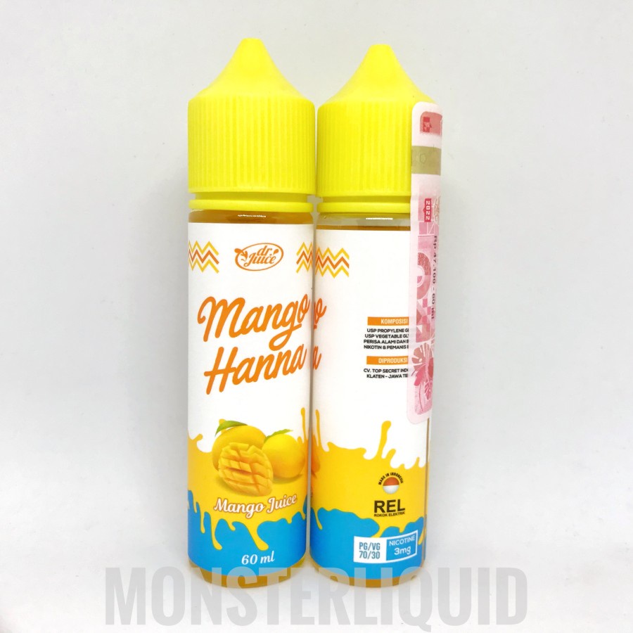 Jual MANGO HANNA MANGO JUICE BY DR JUICE 3MG 60ML | Shopee Indonesia