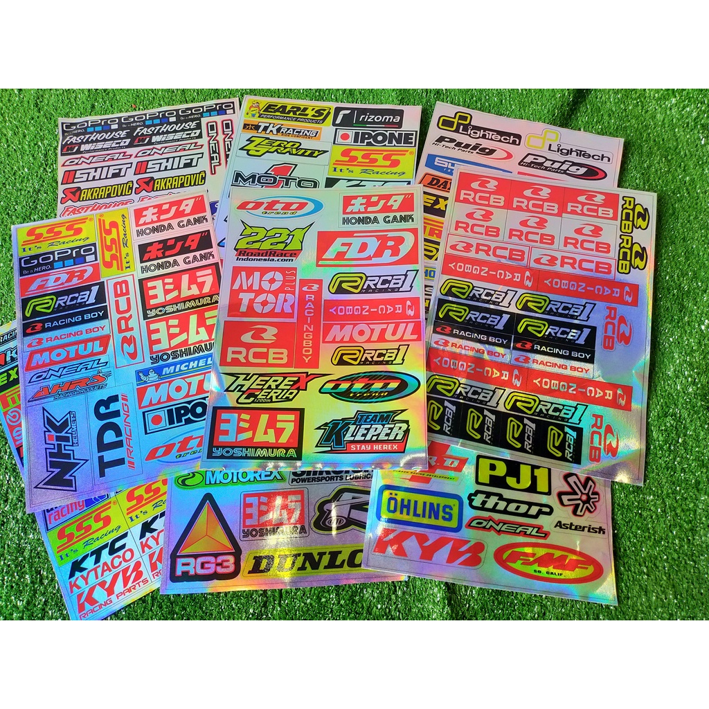 Jual AR STICKER PACK RACING - Stiker Pack Hologram 1set isi banyak ...