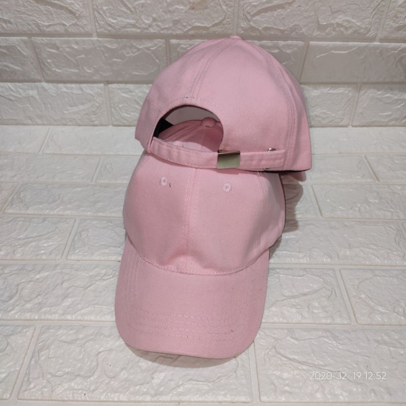 Jual topi polos bahan Rafael denim pengatur ukuran cakop jepit | Shopee ...