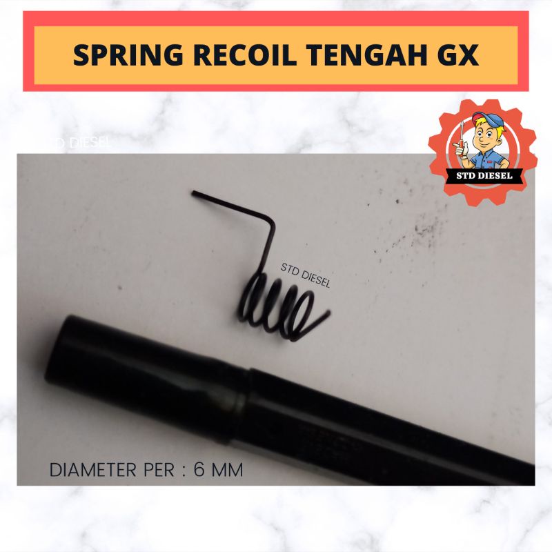 Jual SPRING PER RECOIL STARTING STATER TENGAH KECIL GX160 GX200 GX270 ...