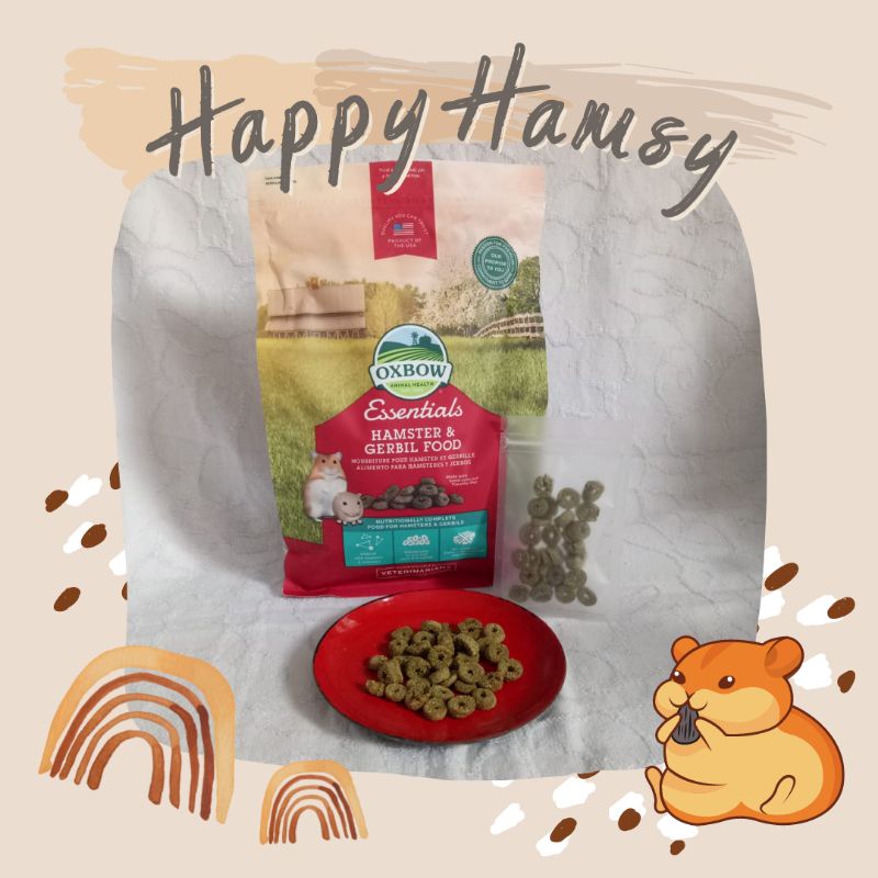 Jual Oxbow Essentials Hamster and Gerbil Food | Snack Treats Hamster ...