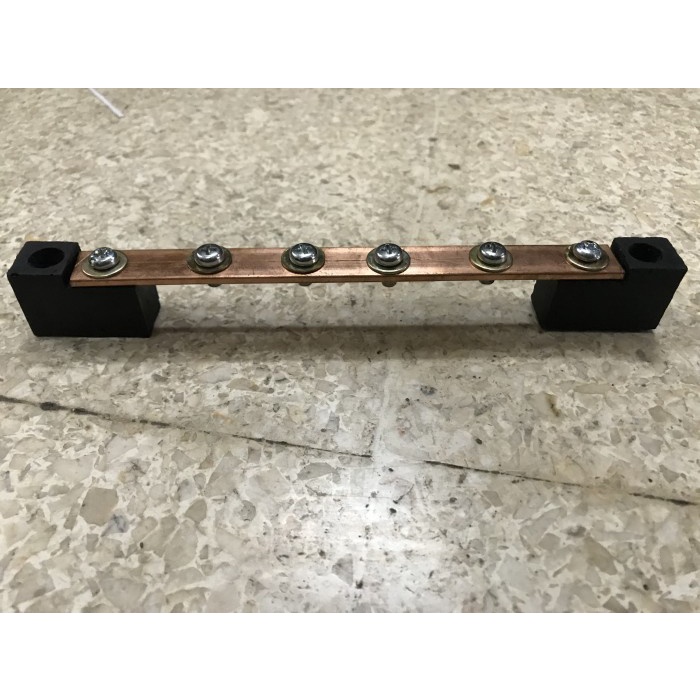 Jual Busbar Support 6 Baut Nol Klem Arde 6 Baut Tembaga Grounding ...