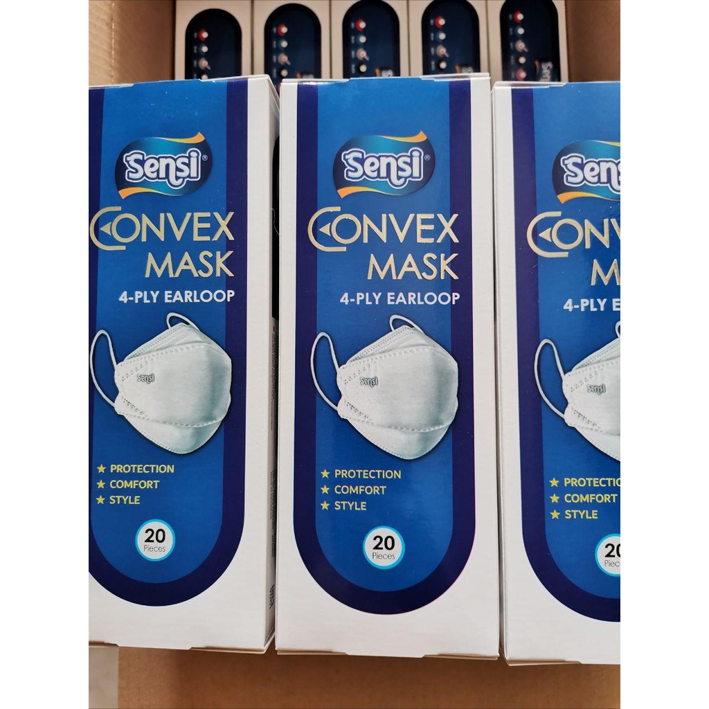 Jual Masker Sensi Convex 4-ply Earloop (Sensi Convex Mask) Isi 20 pcs ...